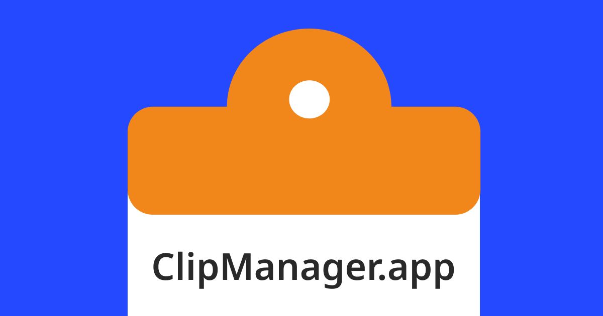 ClipManager.app | Never forget what you copied